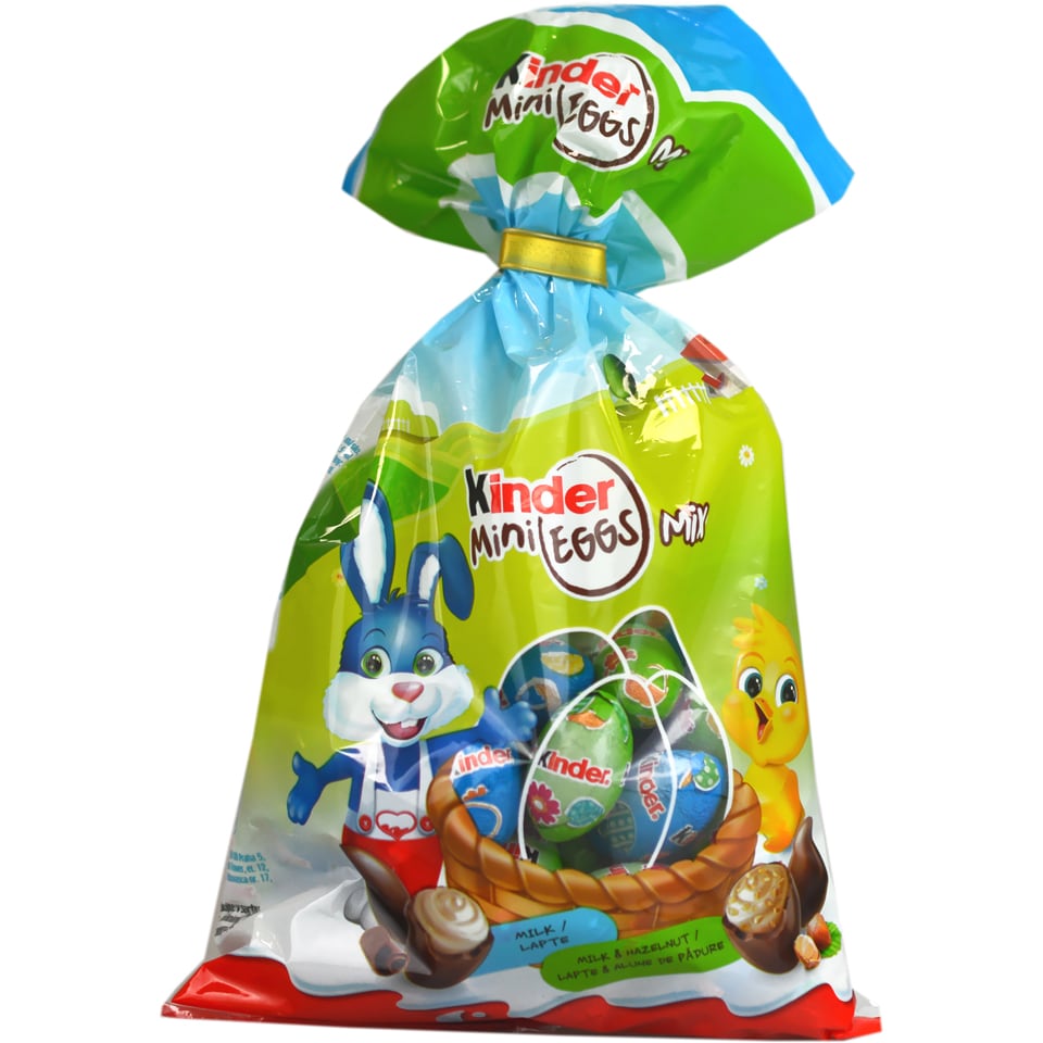 Kinder | Mini oua de ciocolata cu lapte, cu alune de padure 250g | Mega ...