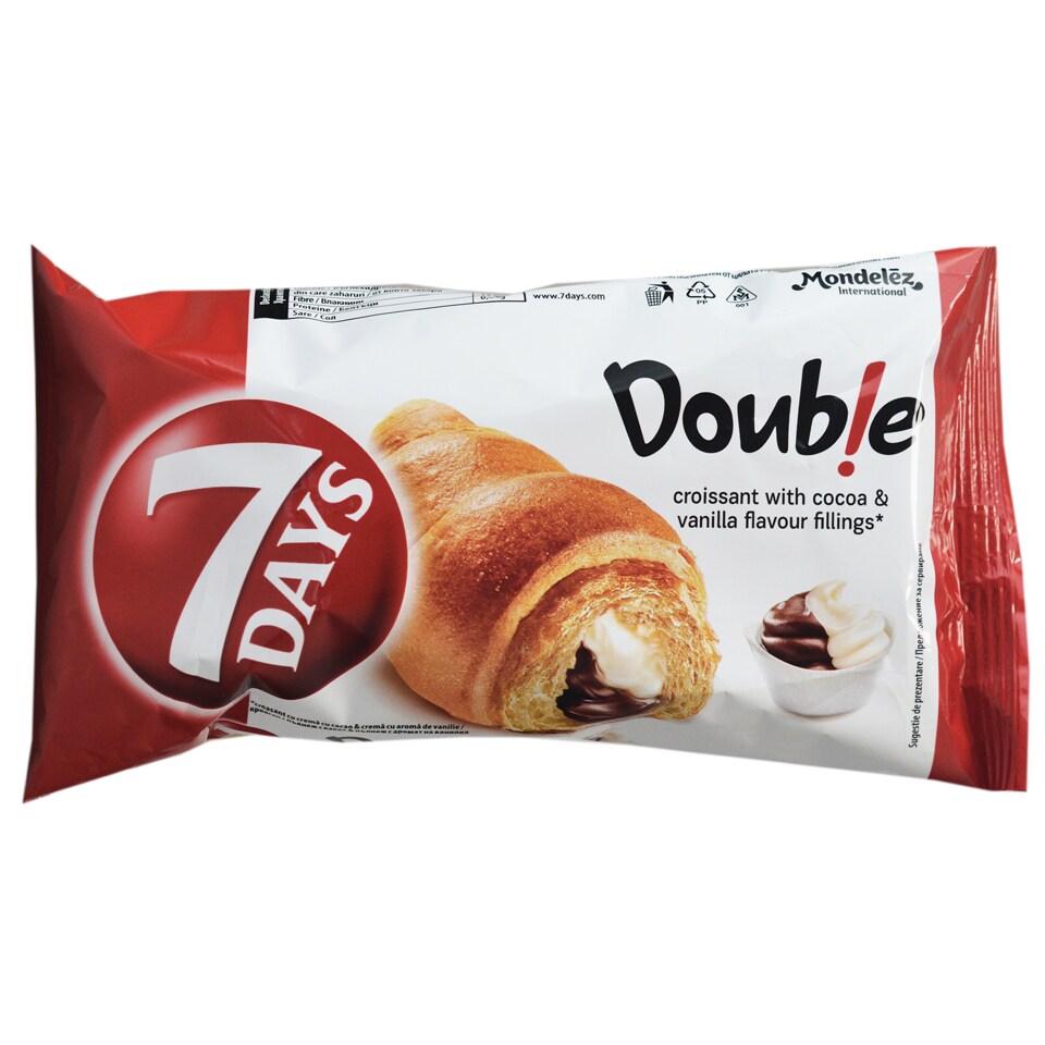 7Days | Croissant cu crema cu cacao si aroma de vanilie 60g | Mega-image