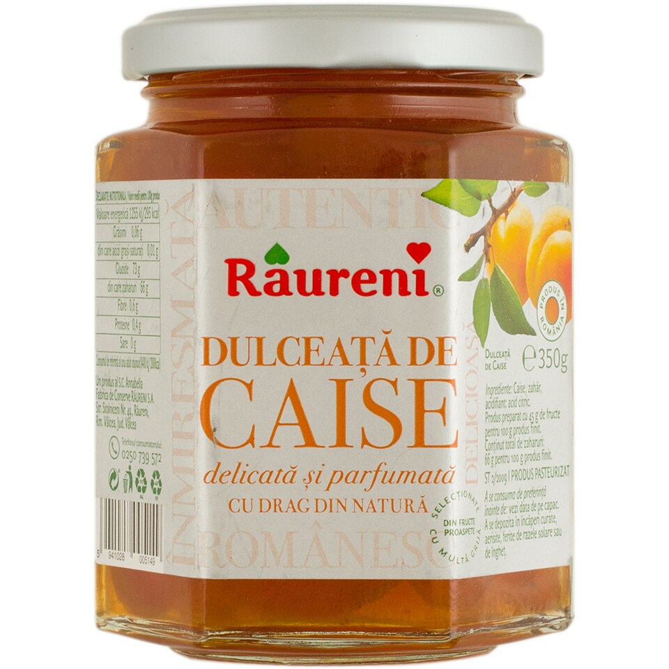 Raureni | Dulceata de caise 350g | Mega-image