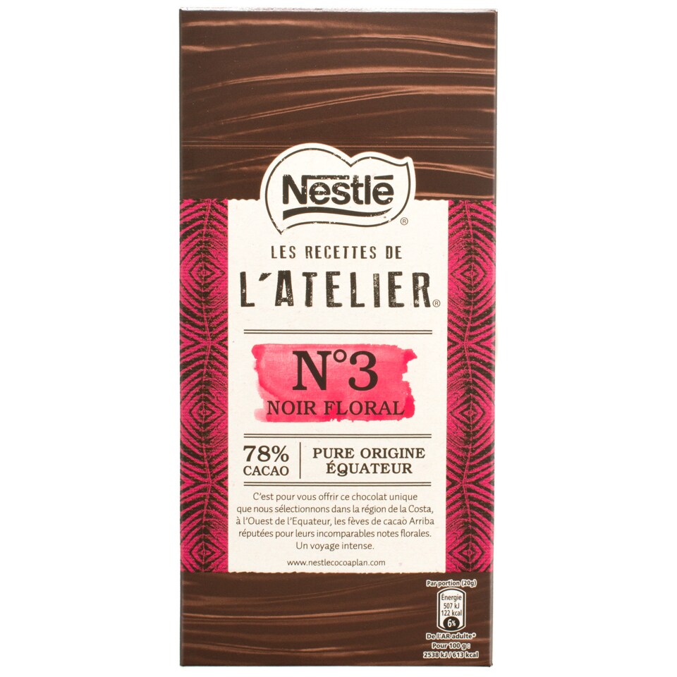 Les Recettes de l'Atelier | Ciocolata neagra cu 78% cacao 100g | Mega-image