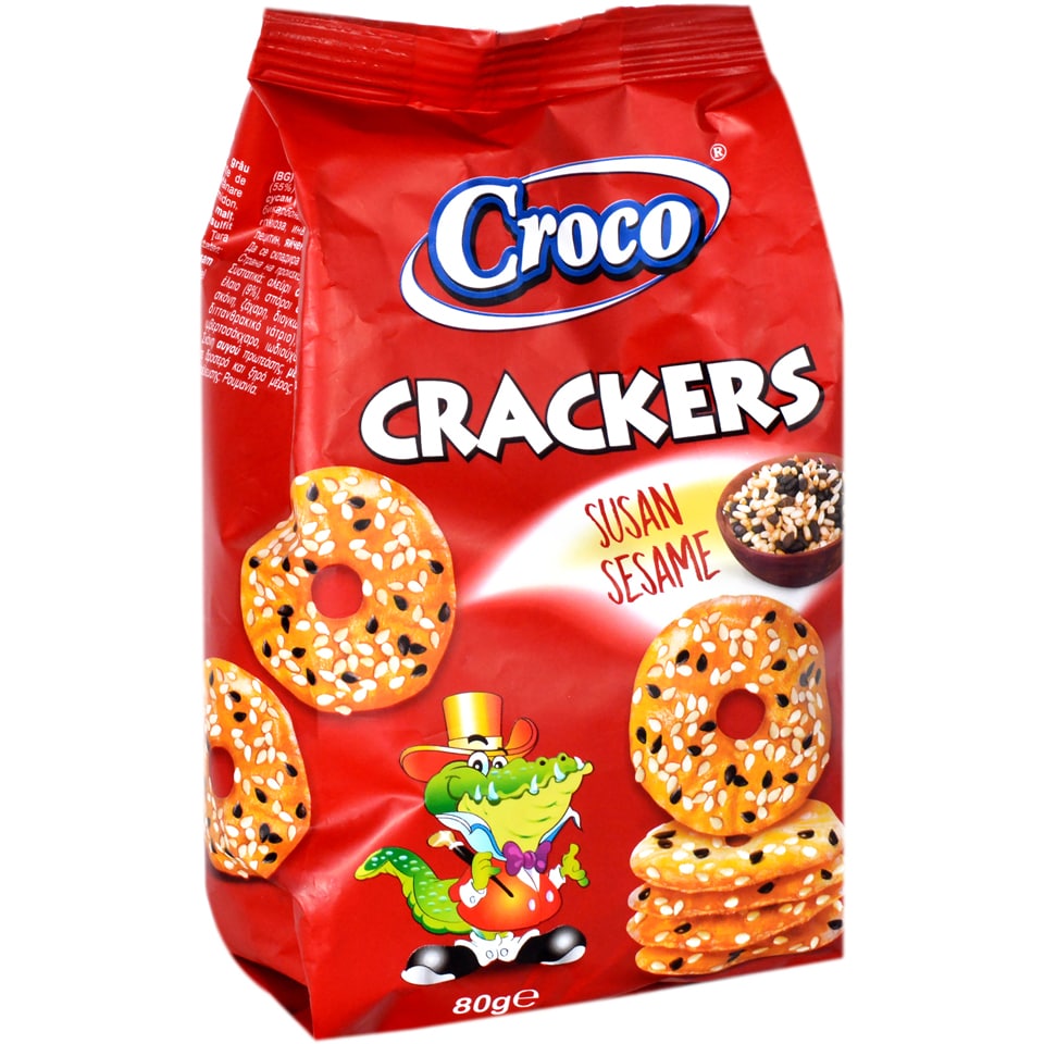 Croco | Biscuiti cu susan 80g | Mega-image