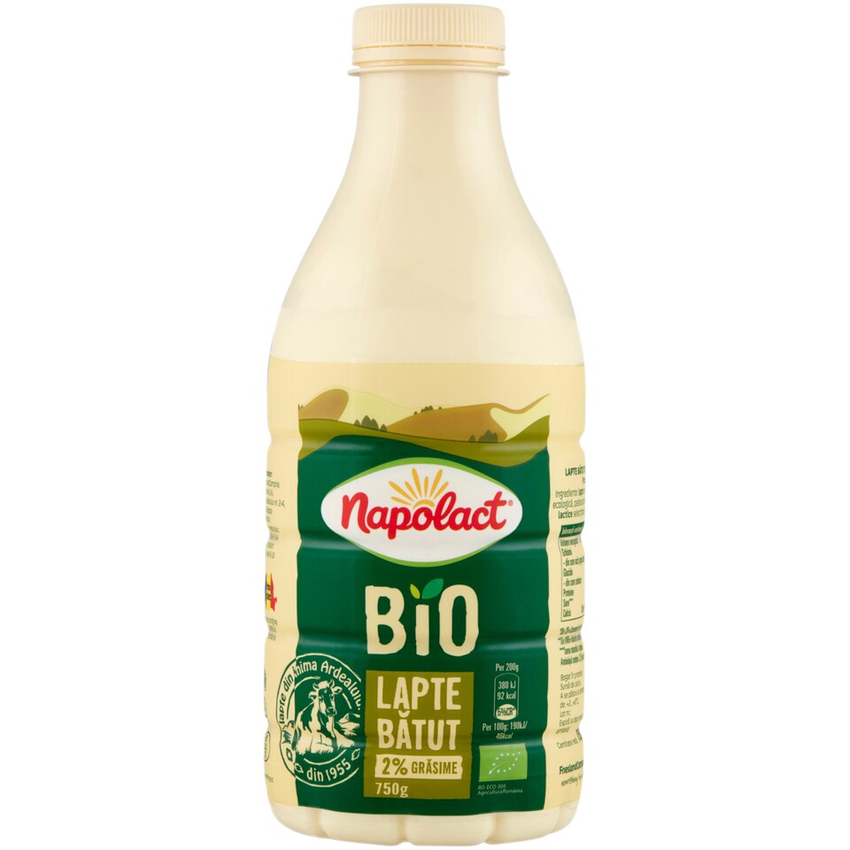 Napolact Bio | Lapte batut 2% grasime 750g | Mega-image