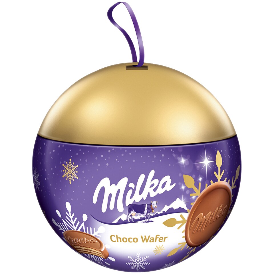 Milka | Napolitana cu ciocolata in forma de glob 180g | Mega-image