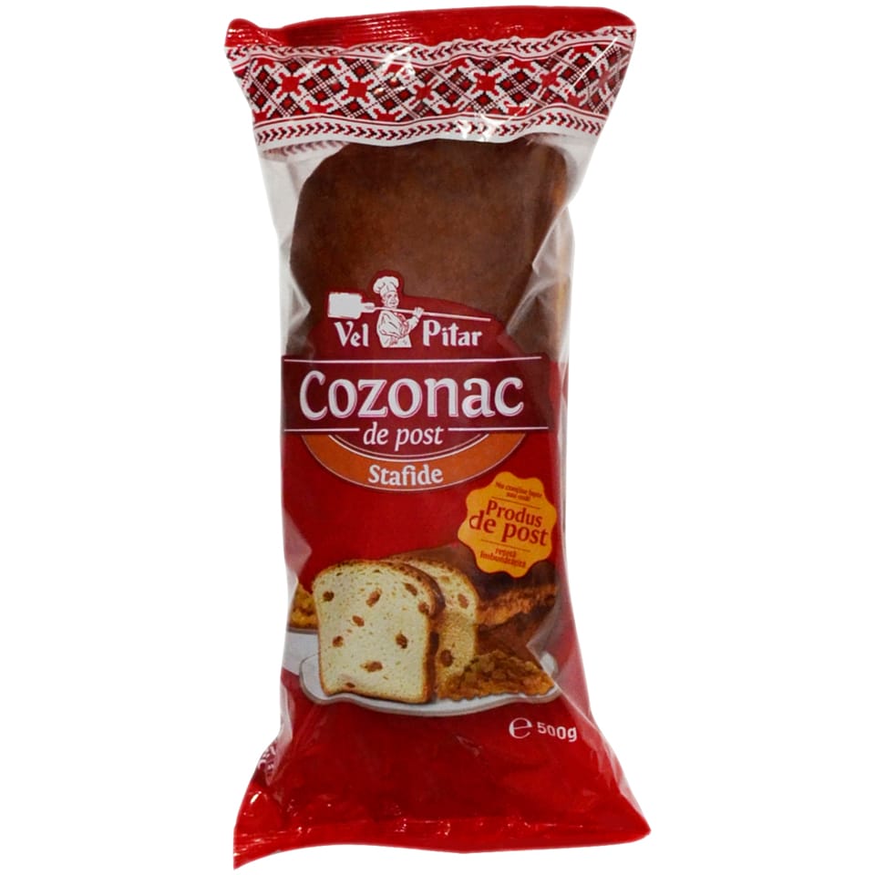 Vel Pitar | Cozonac de post cu stafide 500g | Mega-image