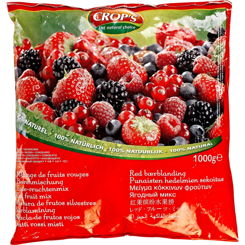 Crop's | Mix de fructe rosii 1kg | Mega-image