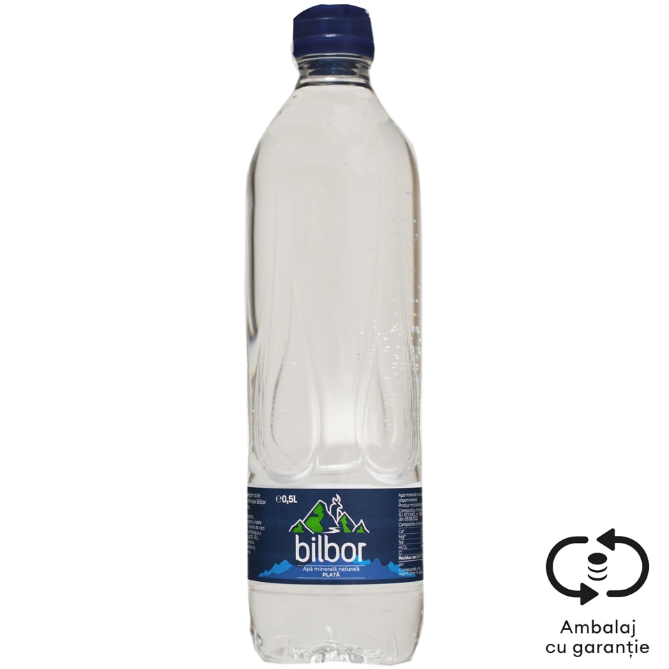 Bilbor | Apa minerala naturala plata 0.5L | Mega-image