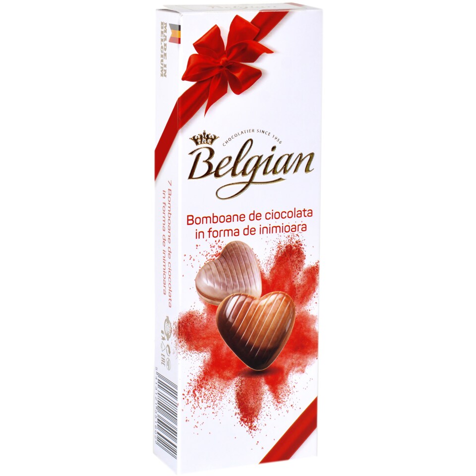 The Belgian | Bomboane de ciocolata in forma de inimioara 65g | Mega-image
