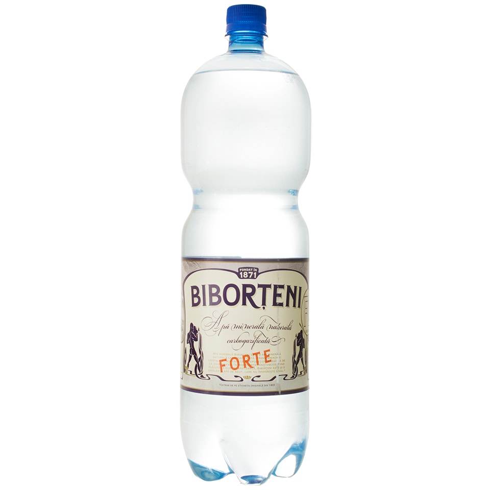 Biborteni | Apa minerala naturala, carbogazificata forte 2L | Mega-image