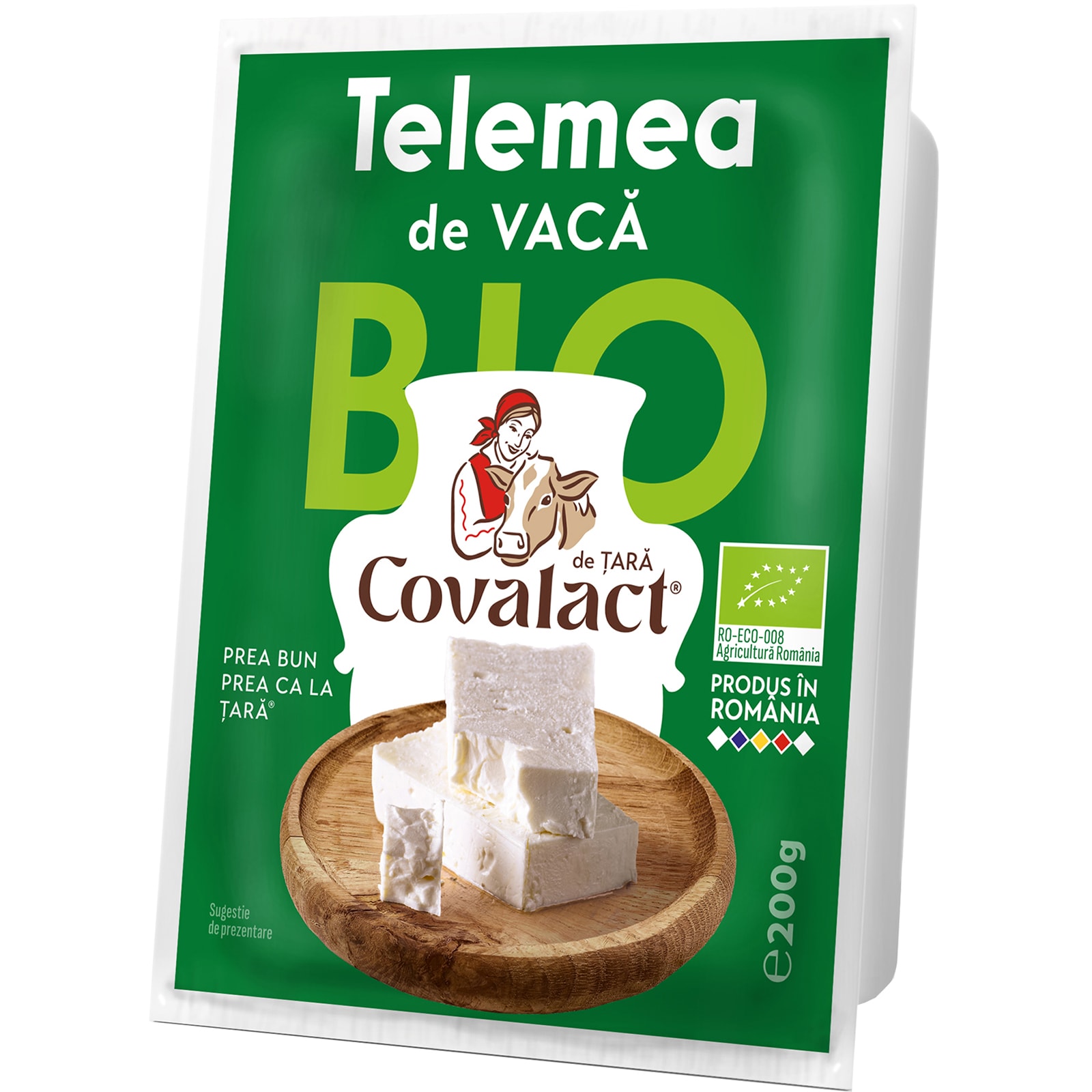 Covalact de Tara | Bio | Telemea bio de vaca 200g | Mega-image