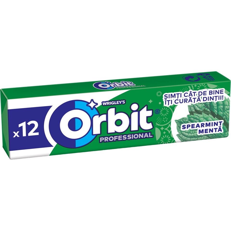 Orbit | Guma de mestecat Professional Spearmint 16.8g | Mega-image