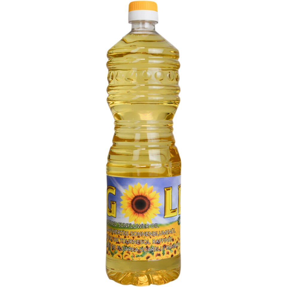 Gold | Ulei rafinat de floarea-soarelui 1L | Mega-image