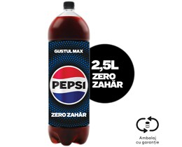 Pepsi | Zero Zahar | Bautura racoritoare carbogazoasa 2.5L | Mega-image