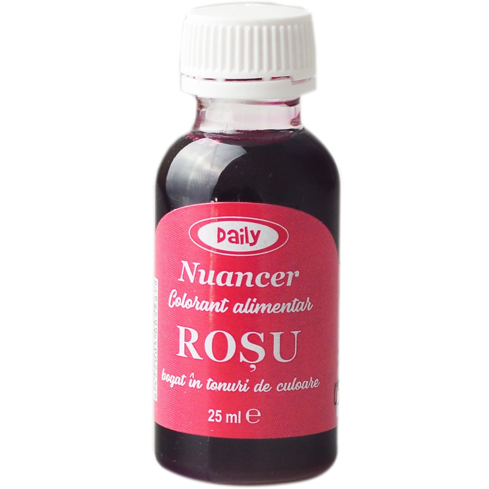 Daily | Nuancer | Colorant alimentar rosu 25ml | Mega-image