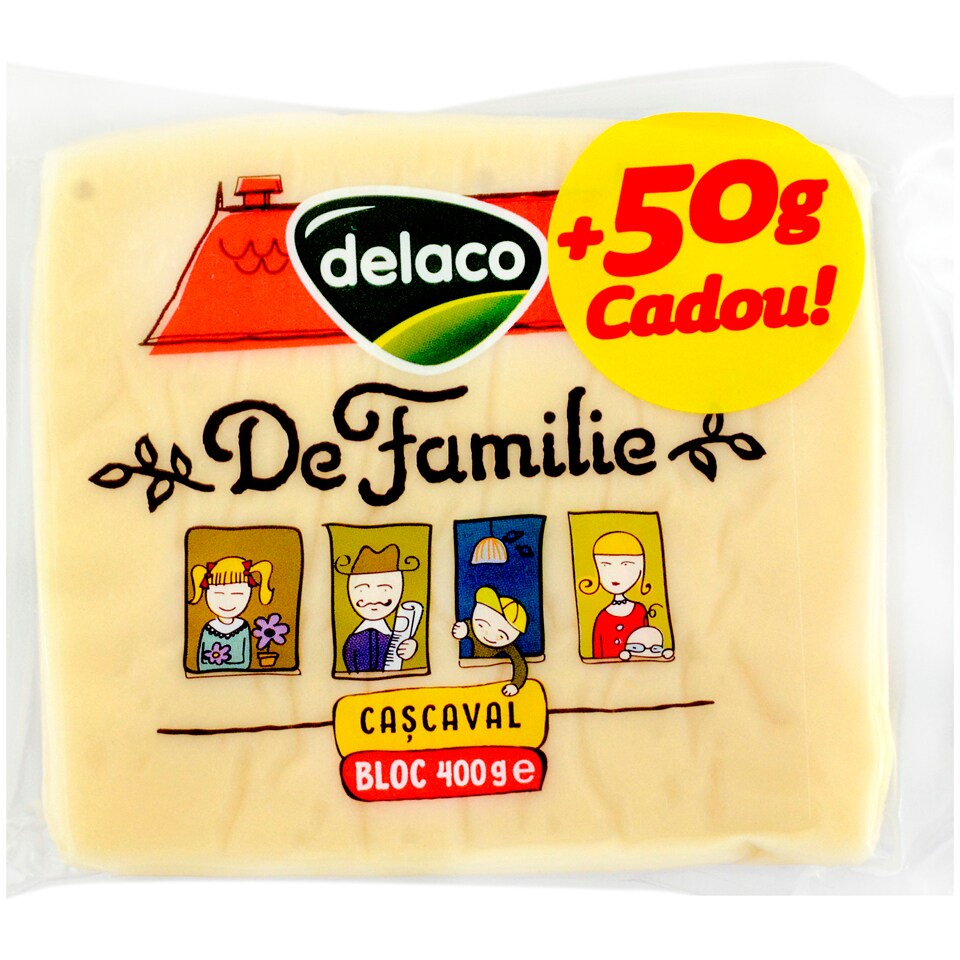 Delaco | Cascaval 400g+50g | Mega-image