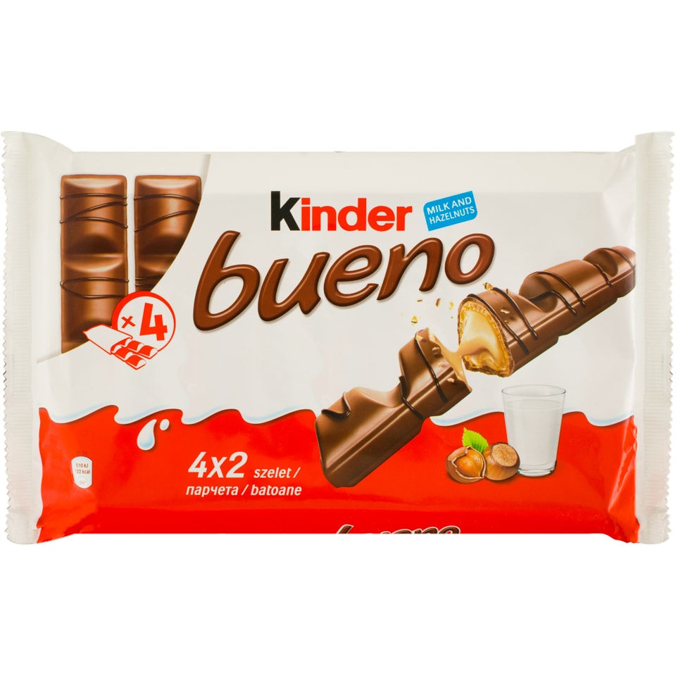 Kinder Bueno | Baton de ciocolata cacao T4 172g | Mega-image