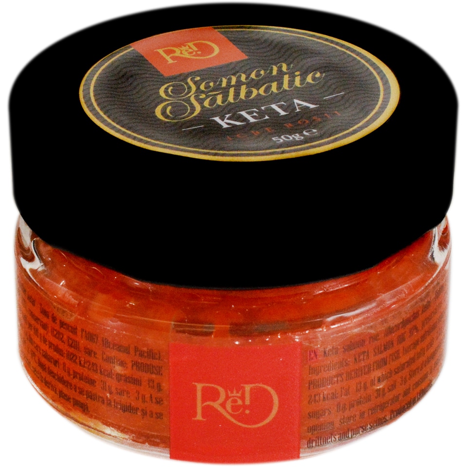Red | Icre rosii de somon salbatic keta 50g | Mega-image