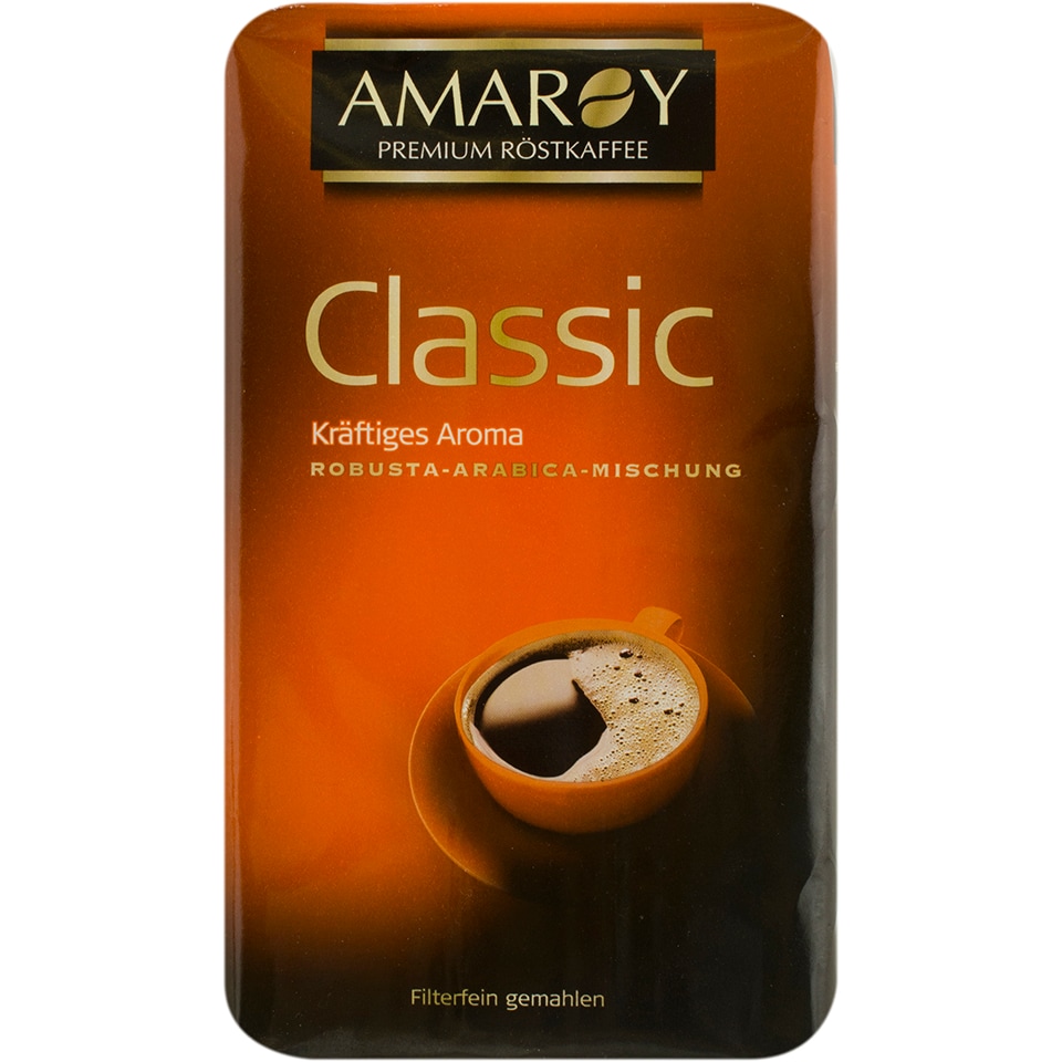 Amaroy | Cafea prajita si macinata Classic 500g | Mega-image