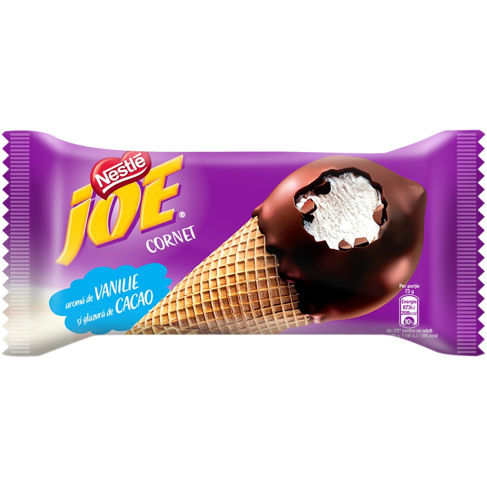 Joe | Inghetata cornet cu vanilie 73g | Mega-image