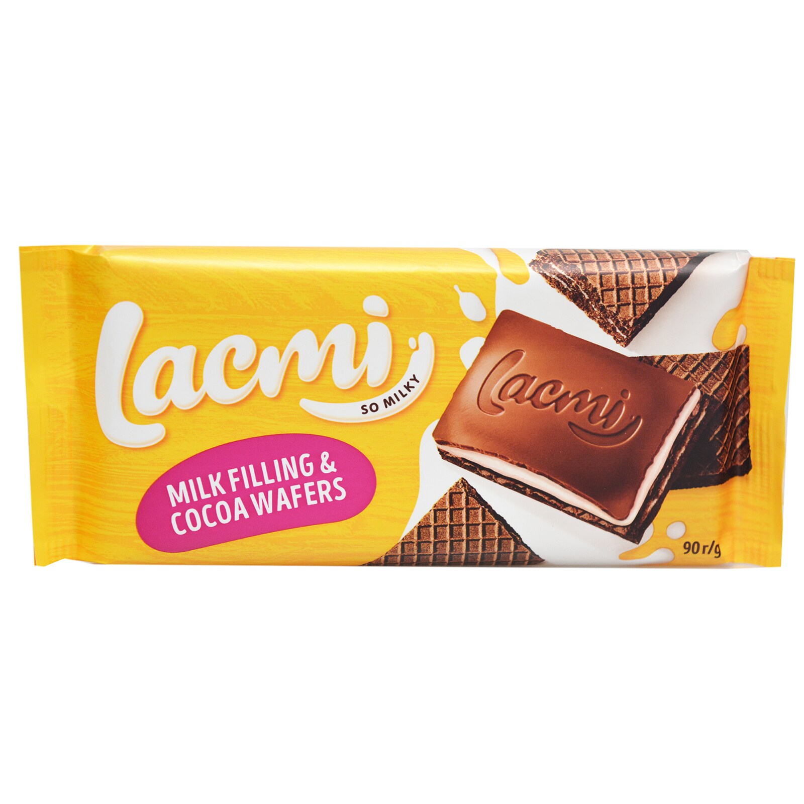 Lacmi | Ciocolata cu crema de lapte si napolitana 90g | Mega-image