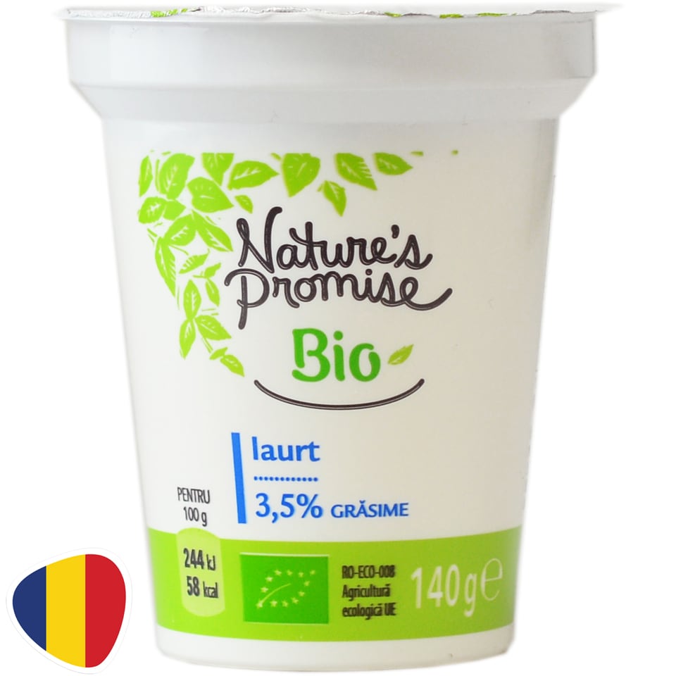Nature's Promise Bio | Iaurt ecologic 3.5% grasime 140g | Mega-image