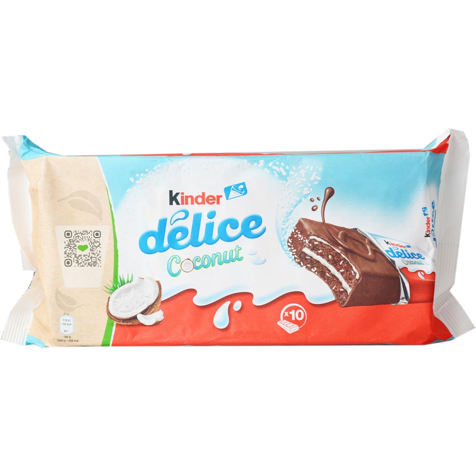 Kinder | Prajitura cu cacao si cocos 370g | Mega-image
