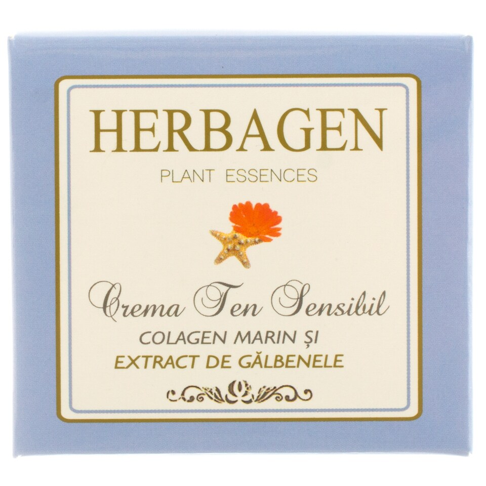 Herbagen | Crema de fata cu colagen pentru ten sensibil 100ml | Mega-image