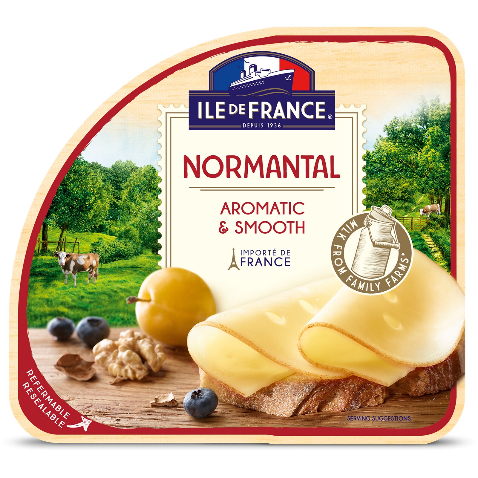Ile de France | Branza Normantal, felii 150g | Mega-image