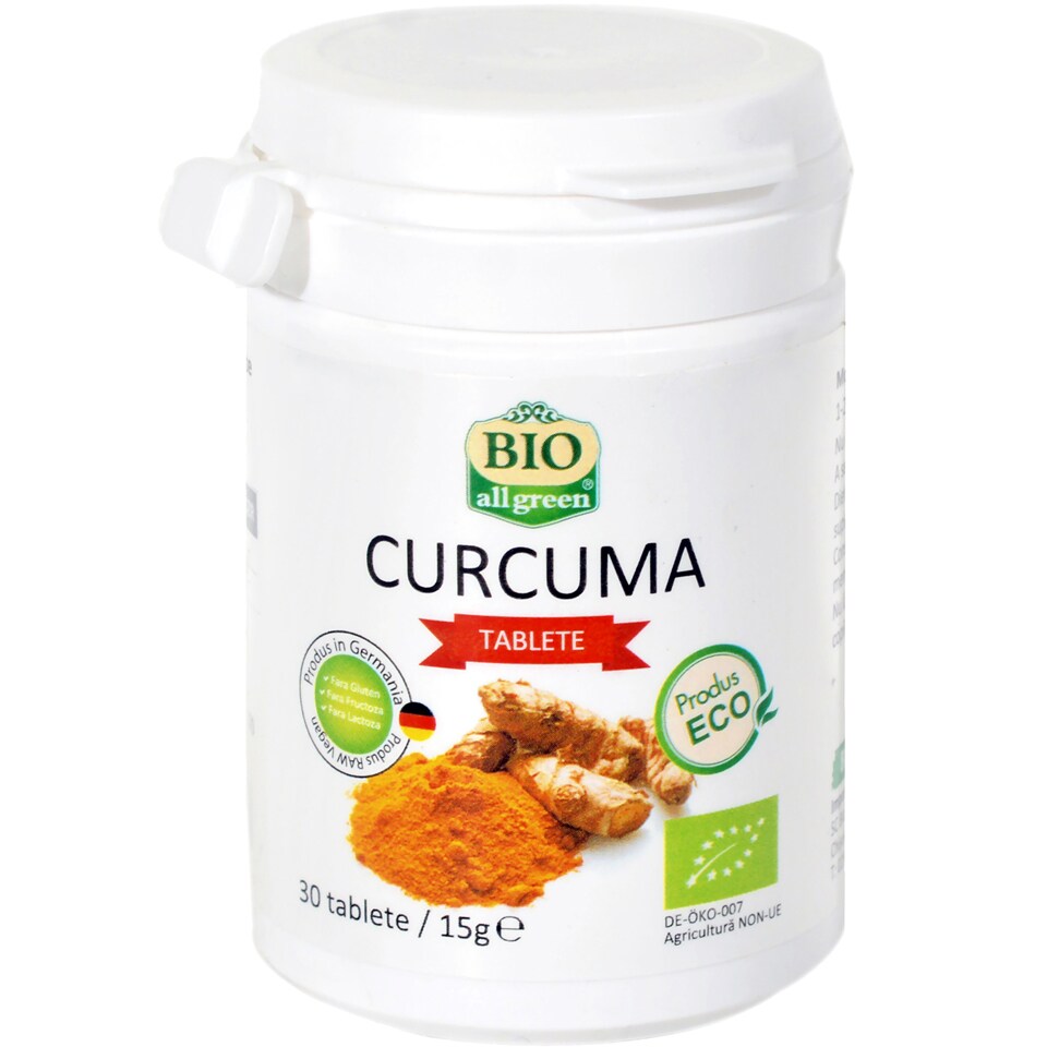 Bio All Green | Curcuma 30 tablete | Mega-image