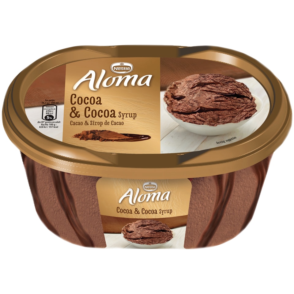 Aloma | Inghetata cu cacao si sirop de cacao 505g | Mega-image