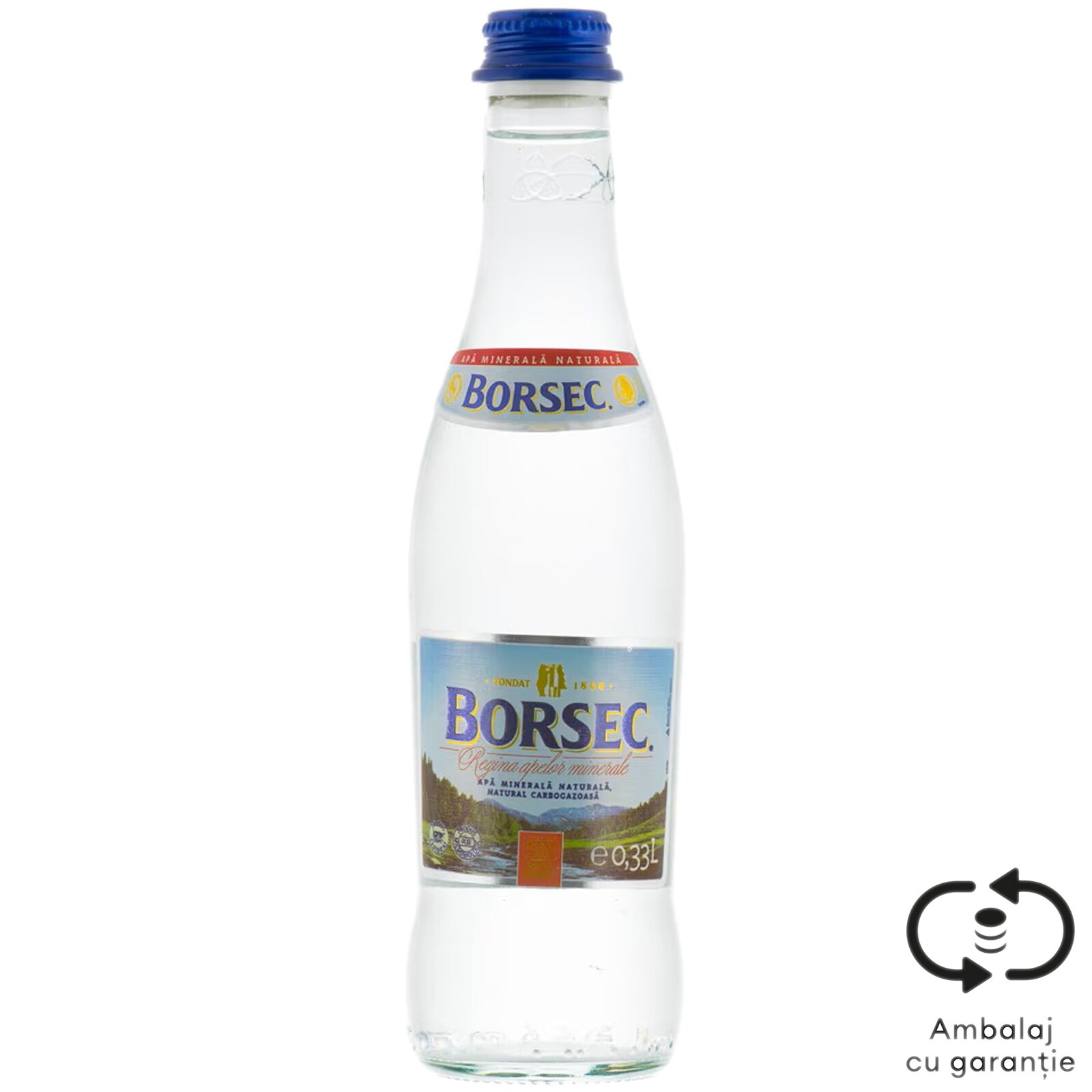 Borsec | Apa minerala naturala carbogazoasa 330ml | Mega-image