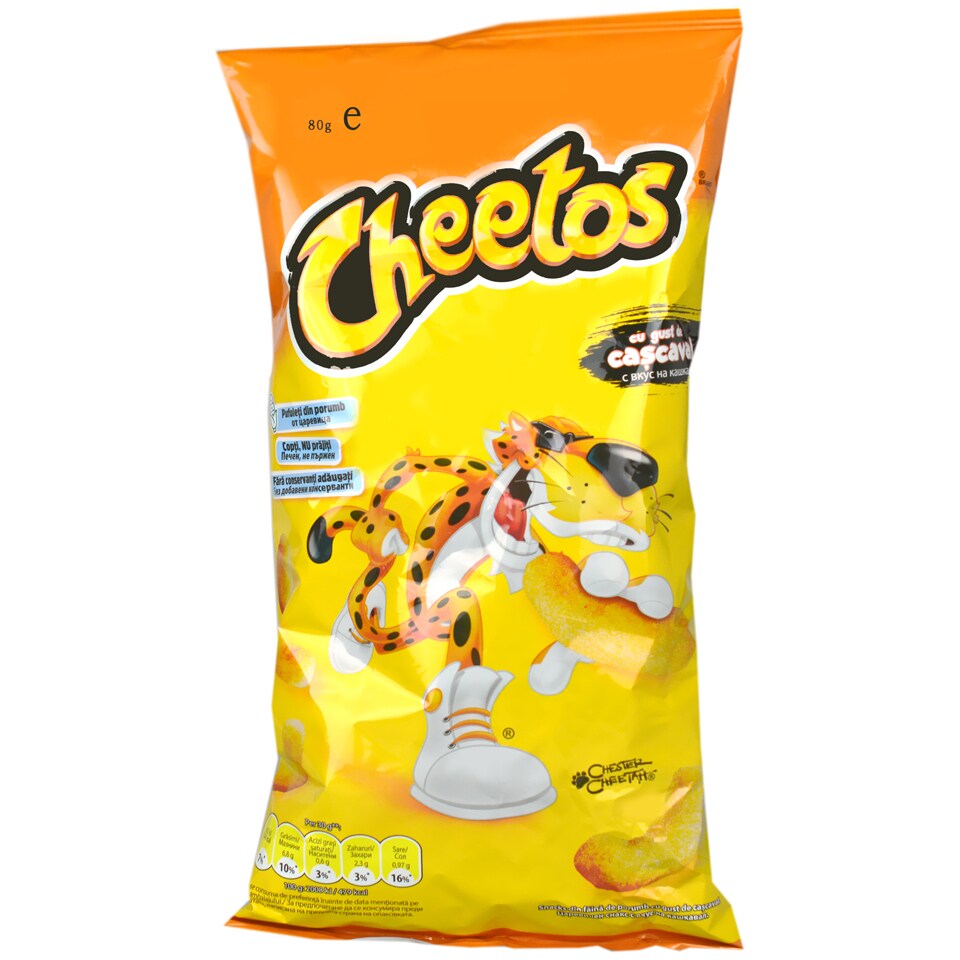Cheetos | Pufuleti din porumb cu gust de cascaval 80g | Mega-image