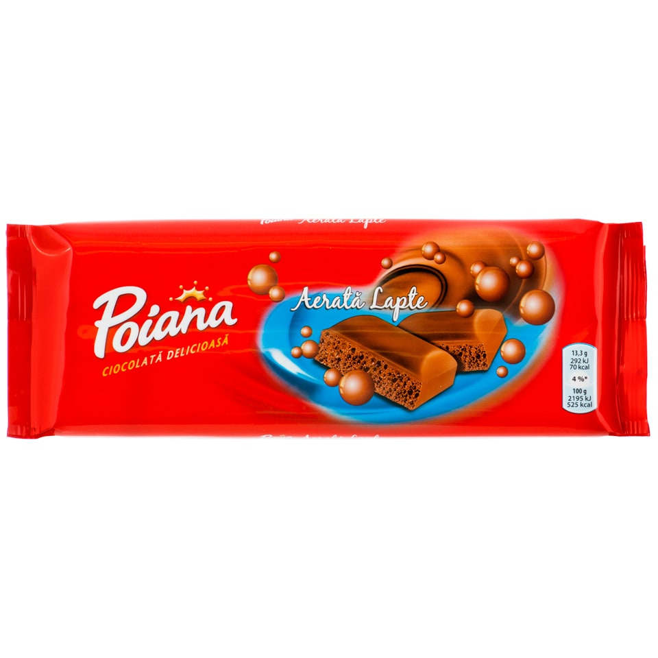 Poiana | Ciocolata Aerata cu lapte 80g | Mega-image