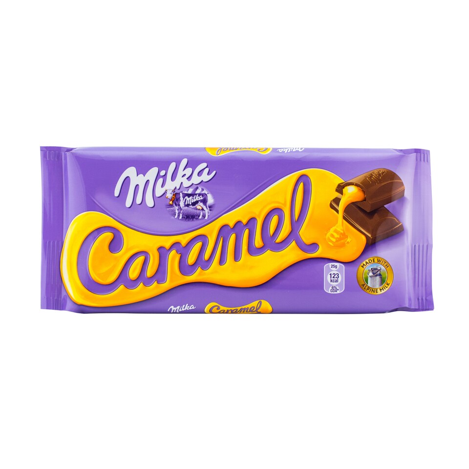 Milka | Ciocolata cu caramel 100g | Mega-image