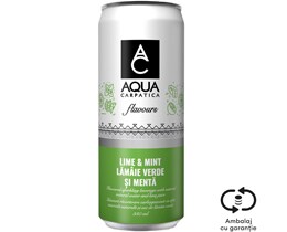 Aqua Carpatica | Apa minerala naturala carbogazoasa Lime & Mint 330ml ...