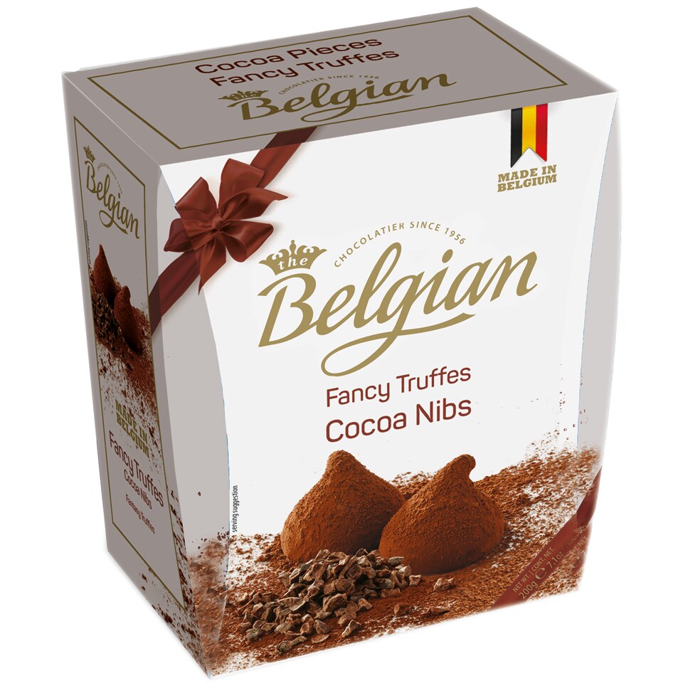 The Belgian | Trufe cu cacao si bucati de cacao 200g | Mega-image