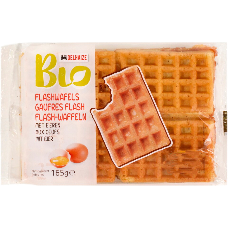 Delhaize Bio | Gaufre bio cu oua 165g | Mega-image