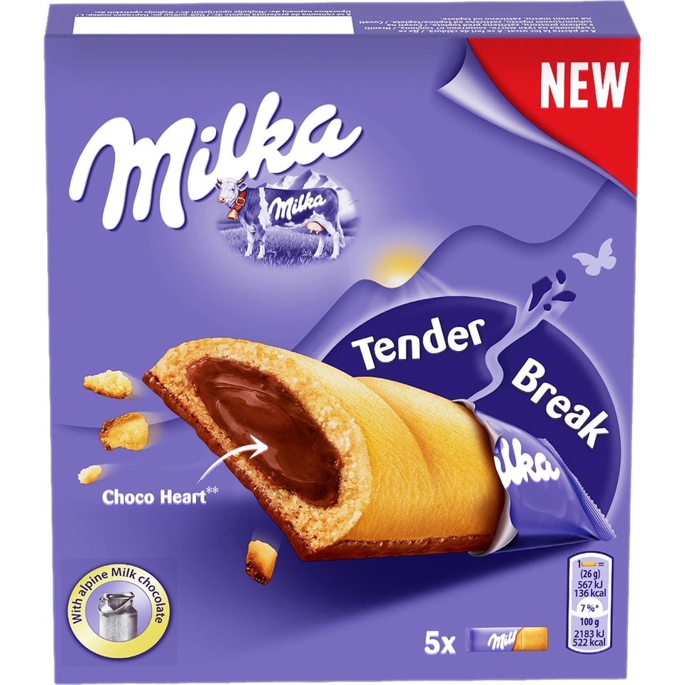 Milka | Batoane de ciocolata Tender Break White 130g | Mega-image