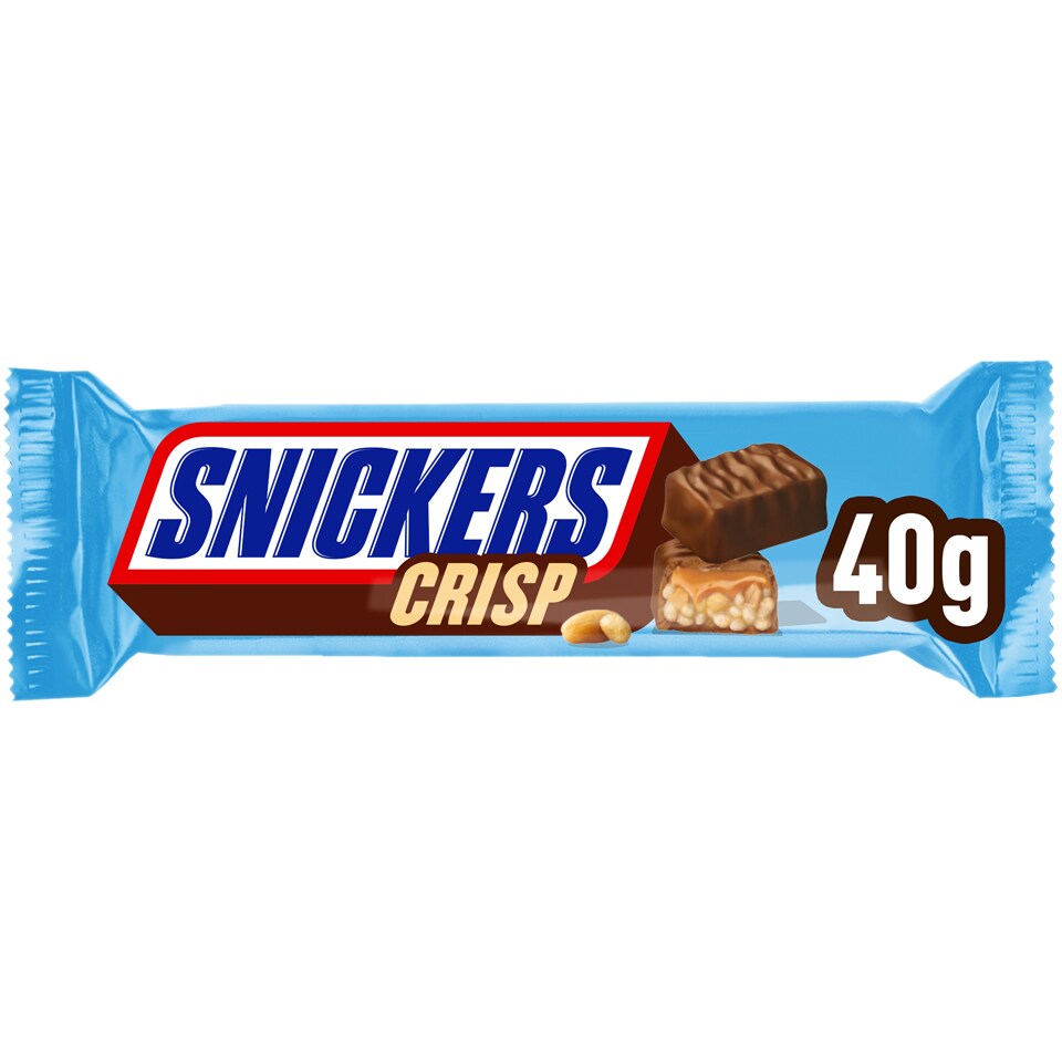 Snickers | Baton de ciocolata cu caramel, arahide si orez expandat 40g ...