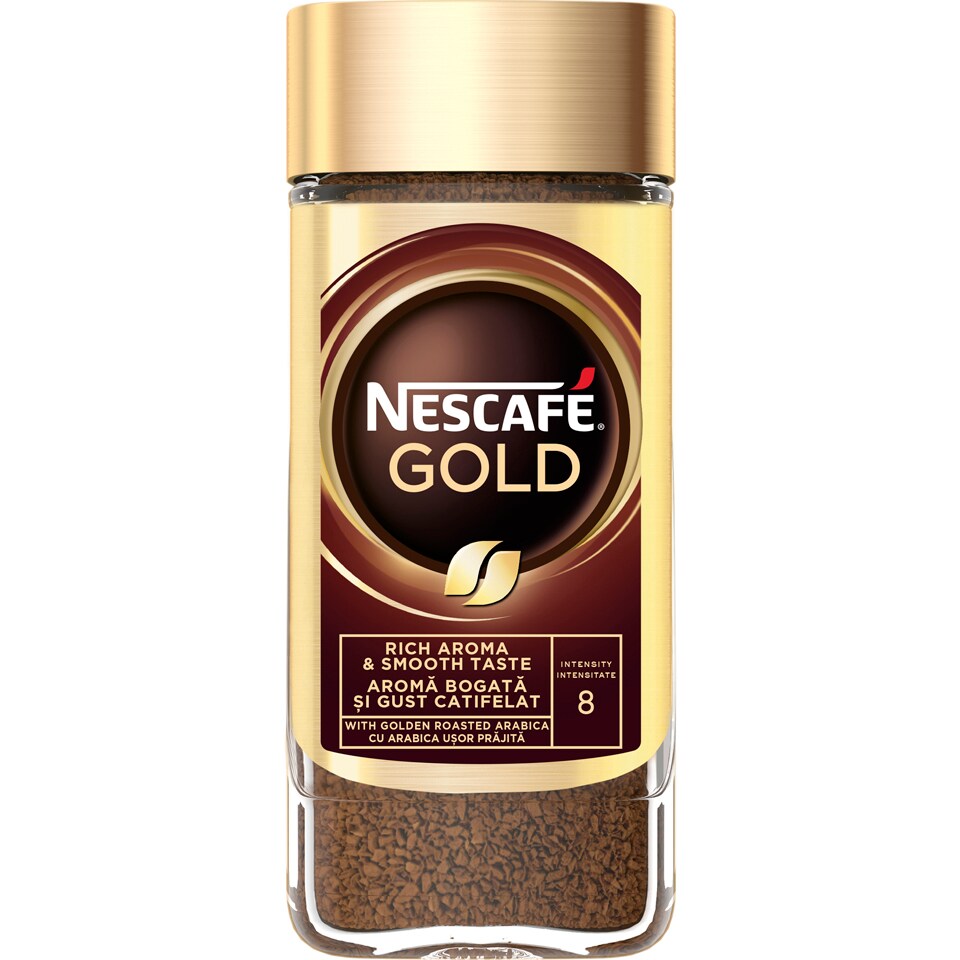 Nescafe | Gold | Cafea naturala solubila premium 100g | Mega-image
