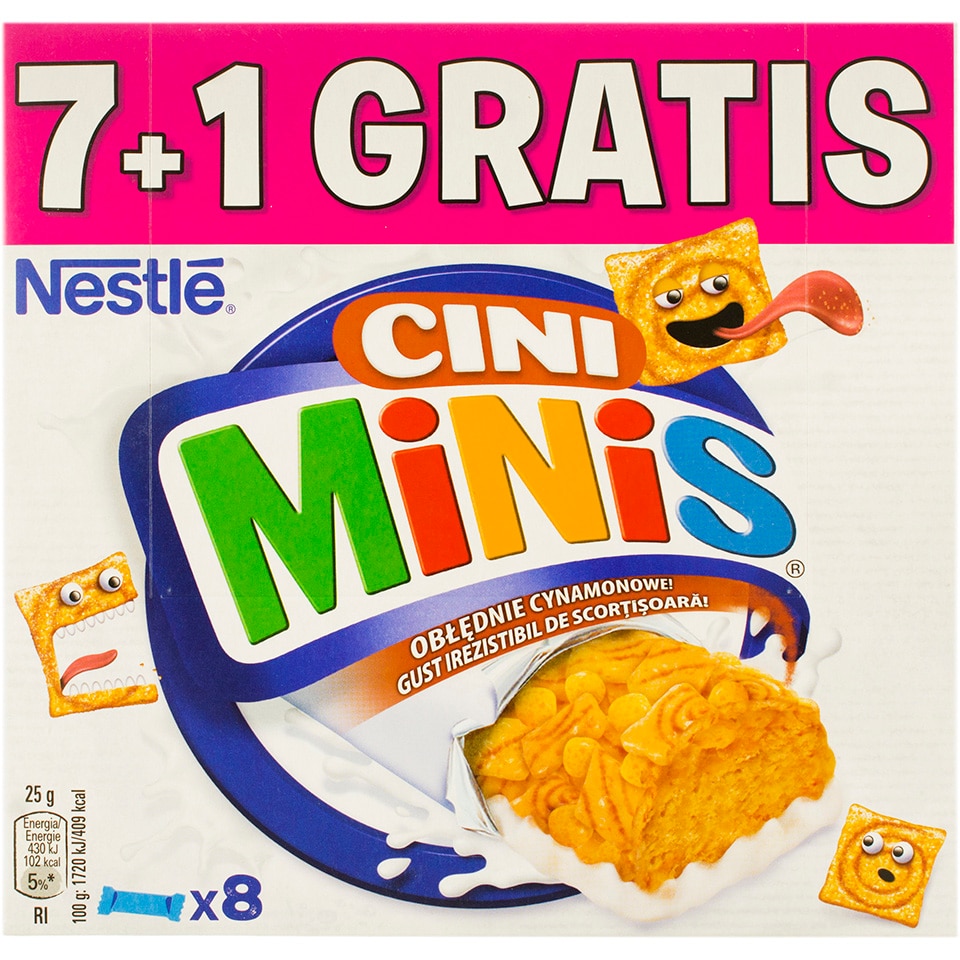 Nestle | Cini Minis | Pachet batoane cu cereale 8x25g | Mega-image