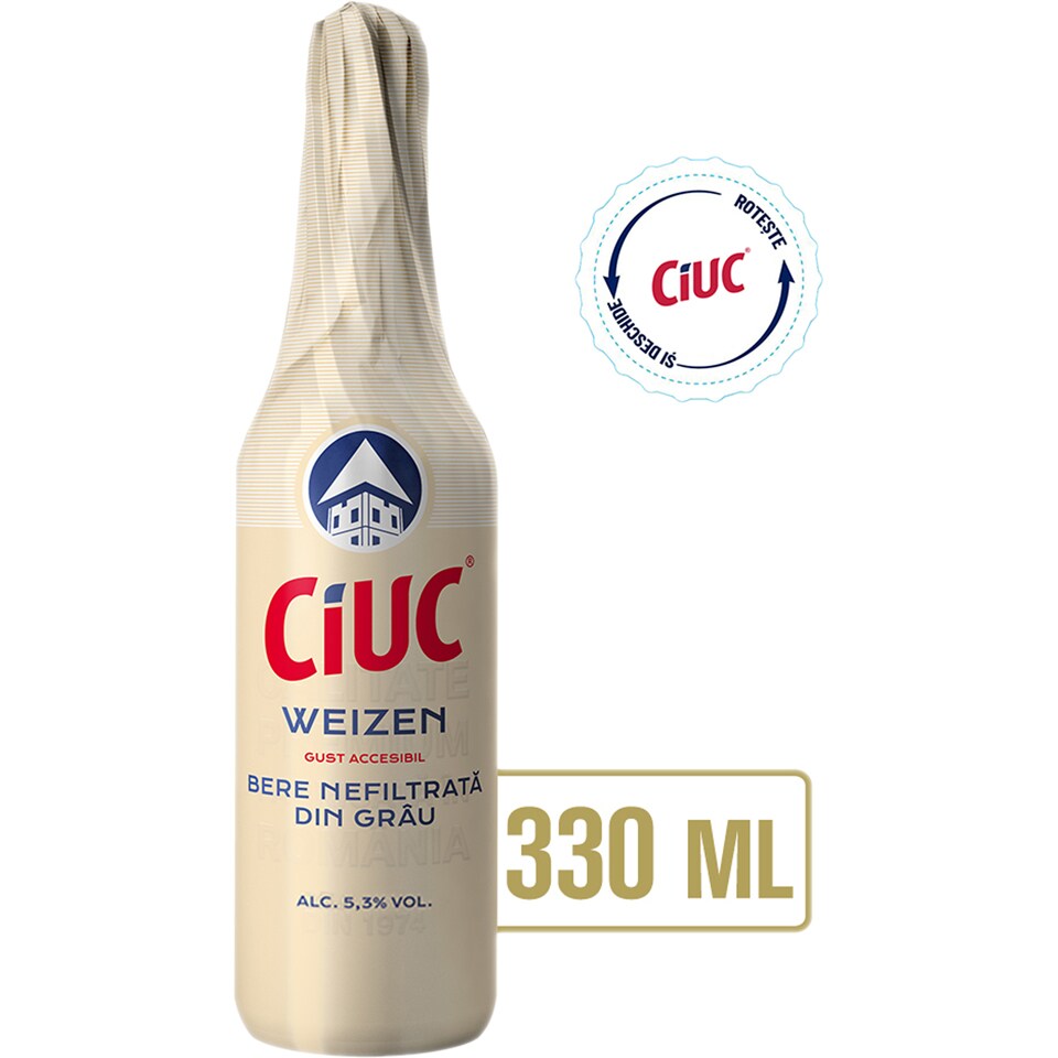 Ciuc | Weizen | Bere nefiltrata din grau 0.33L | Mega-image