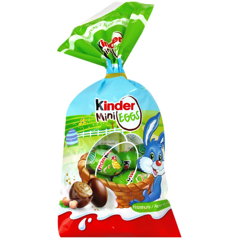 Kinder | Oua de ciocolata cu lapte si alune de padure 100g | Mega-image