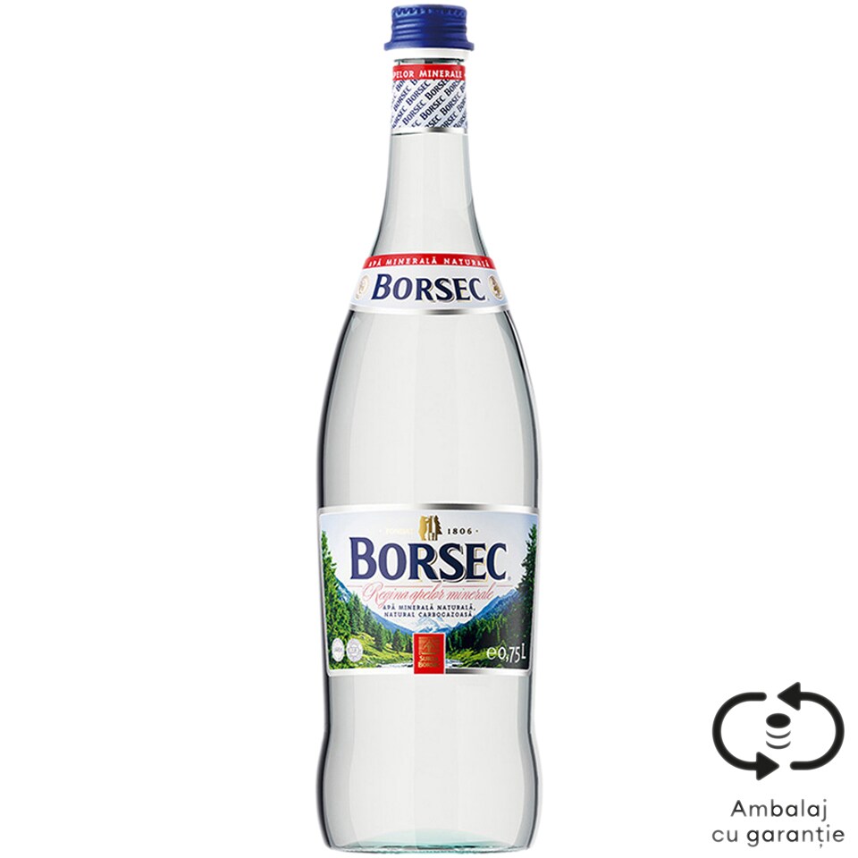 Borsec | Apa minerala naturala carbogazoasa 750ml | Mega-image