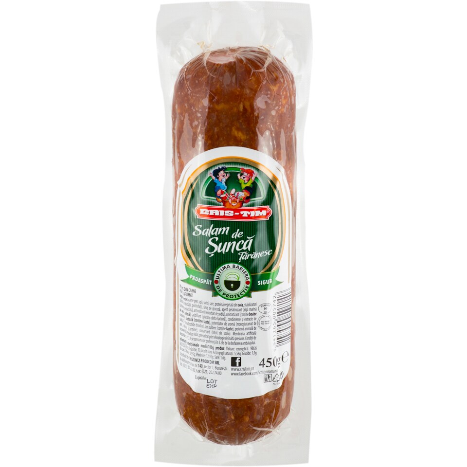 Cris-Tim | Salam cu sunca taranesc 450g | Mega-image