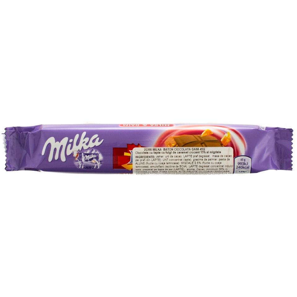 Milka | Daim | Baton de ciocolata 45g | Mega-image