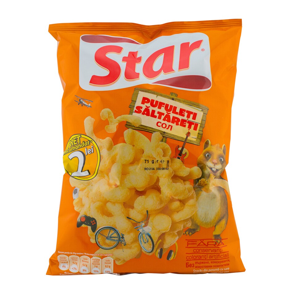 Star | Snacks cu sare 71g | Mega-image