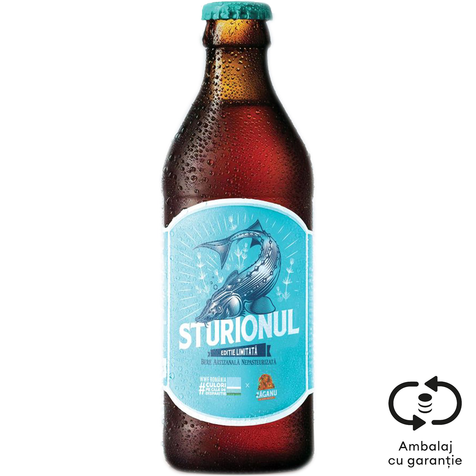 Zaganu | Sturionul | Bere artizanala nepasteurizata 0.33L | Mega-image