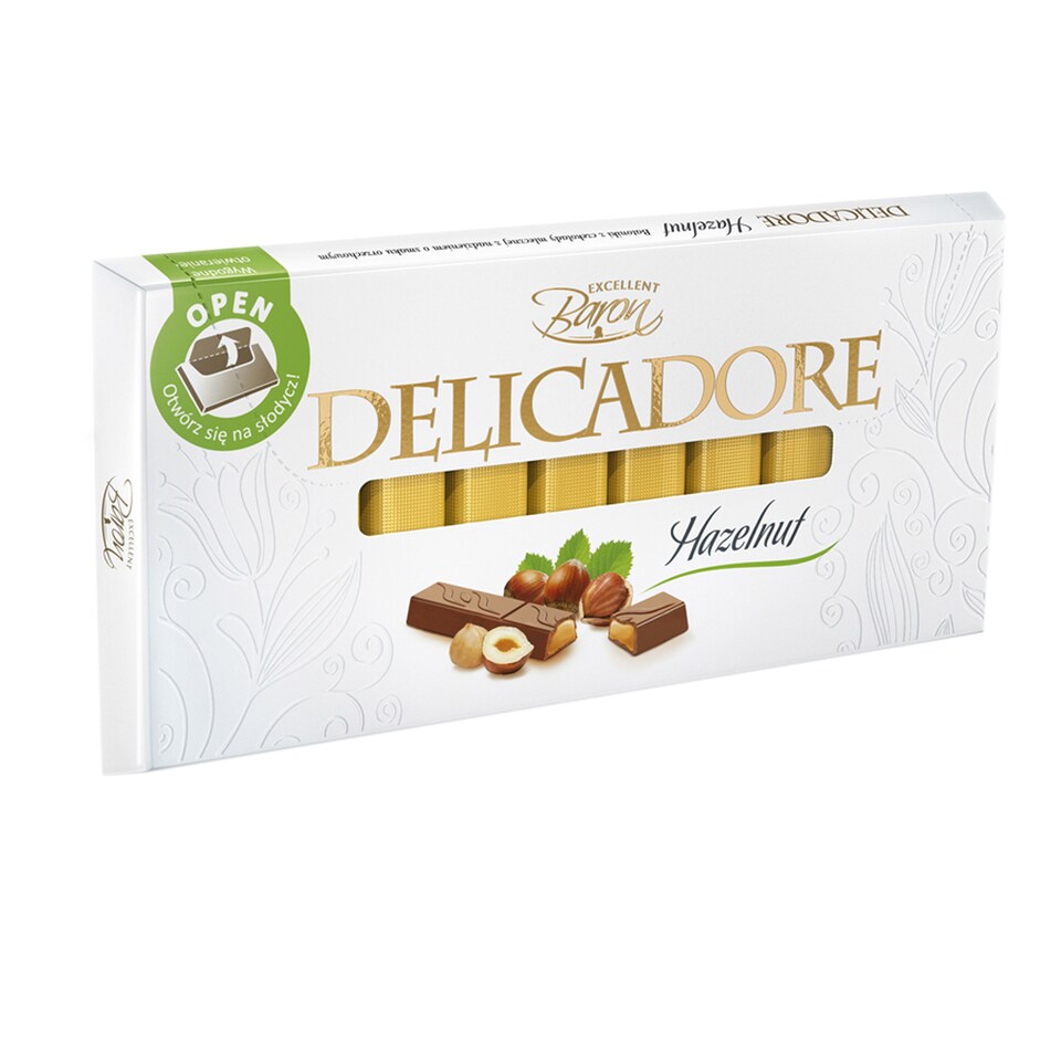 Delicadore | Ciocolata cu crema de alune 200g | Mega-image
