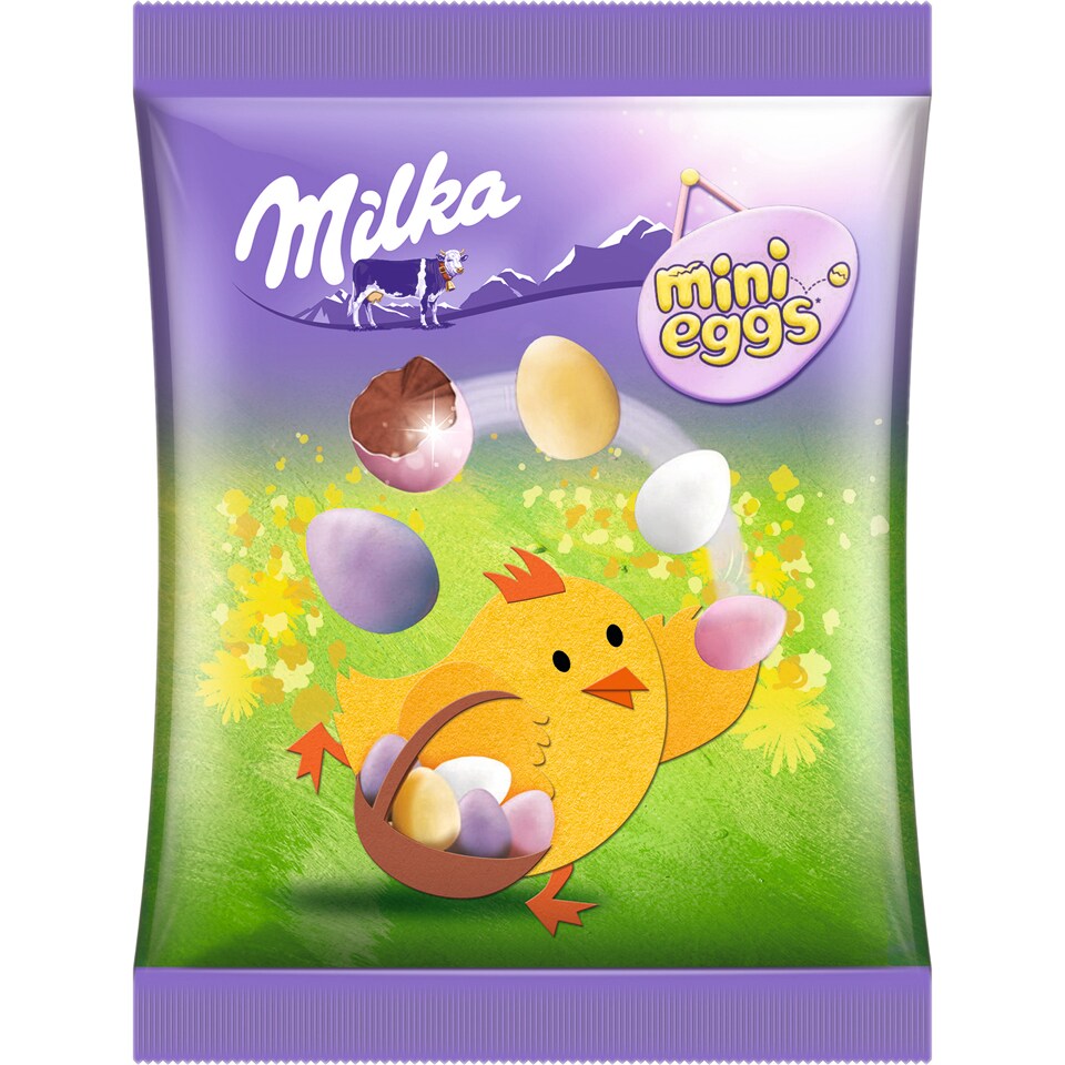 Milka | Oua de ciocolata cu lapte alpin, mini 100g | Mega-image