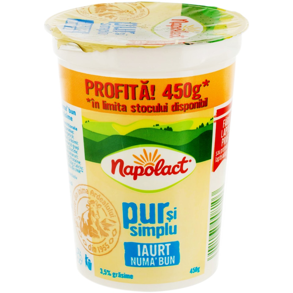 Napolact | Numa` bun | Iaurt 3.5% grasime 450g | Mega-image